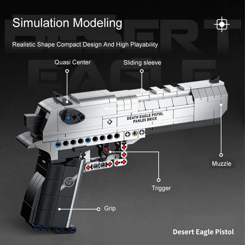 WW2 Military Weapons Guns Desert Eagle Pistol Sniper Rifle Building Bl ...